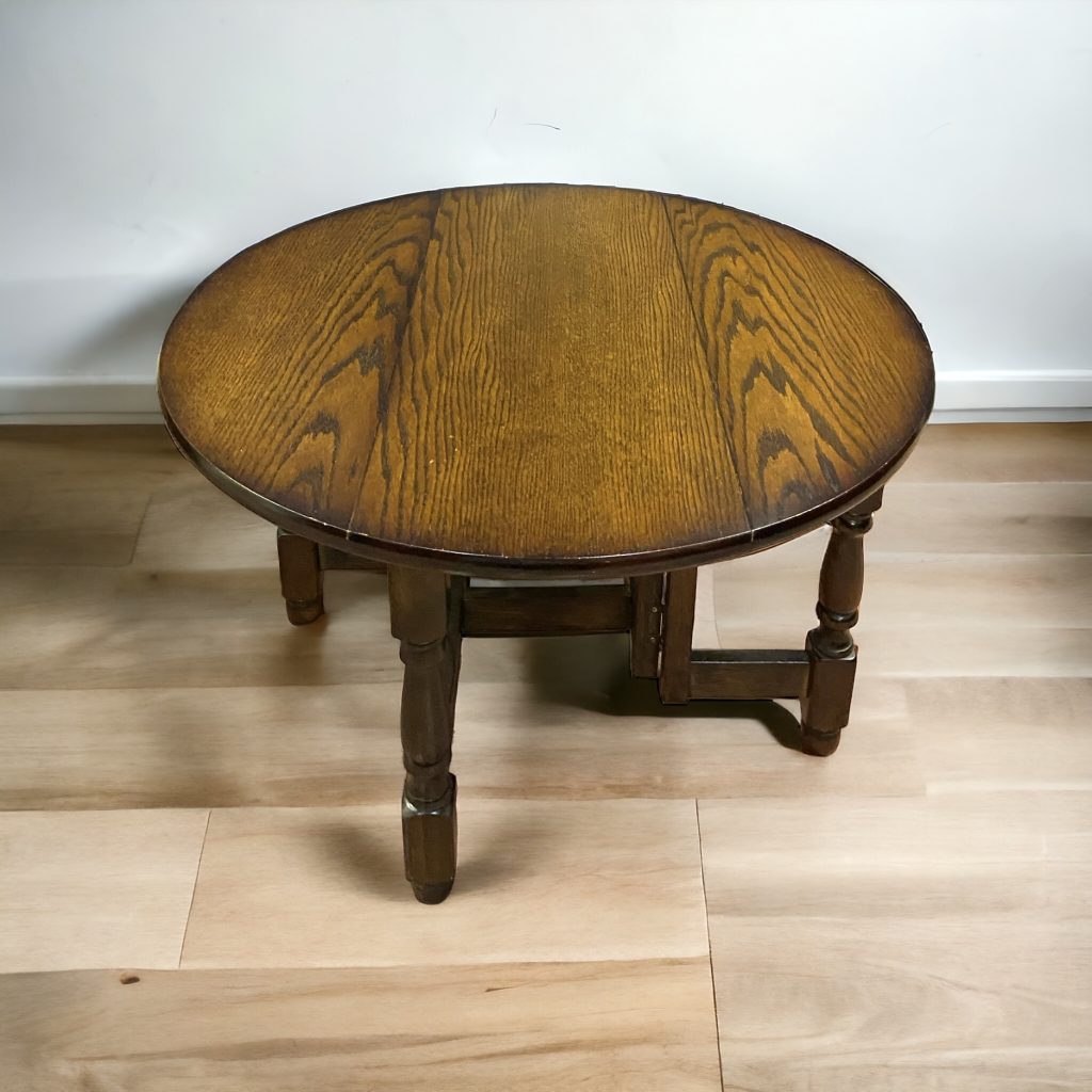 Vintage Small Drop Leaf Occasional Table / FREE DELIVERY / Solid Oak ...