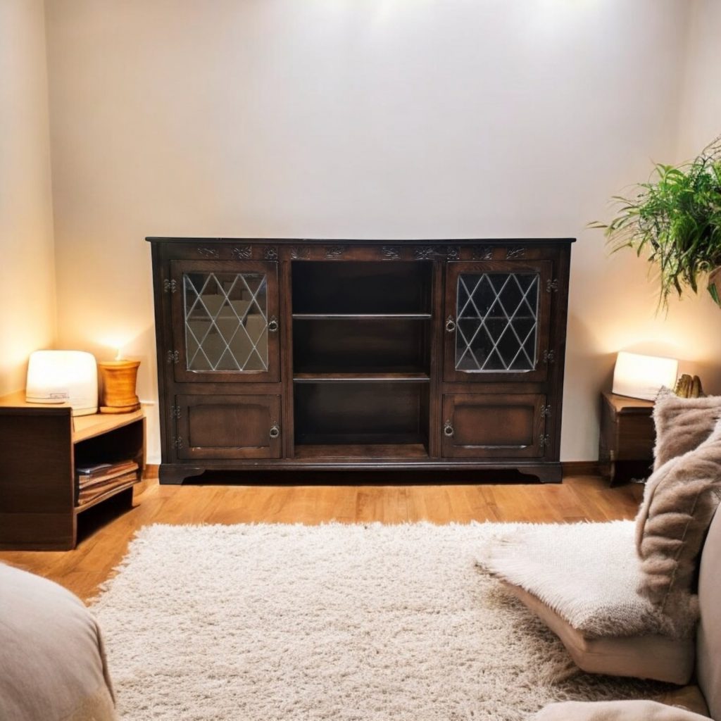 Vintage Jaycee Furniture Large Open Bookcase / Drink Cabinet / c1960 ...